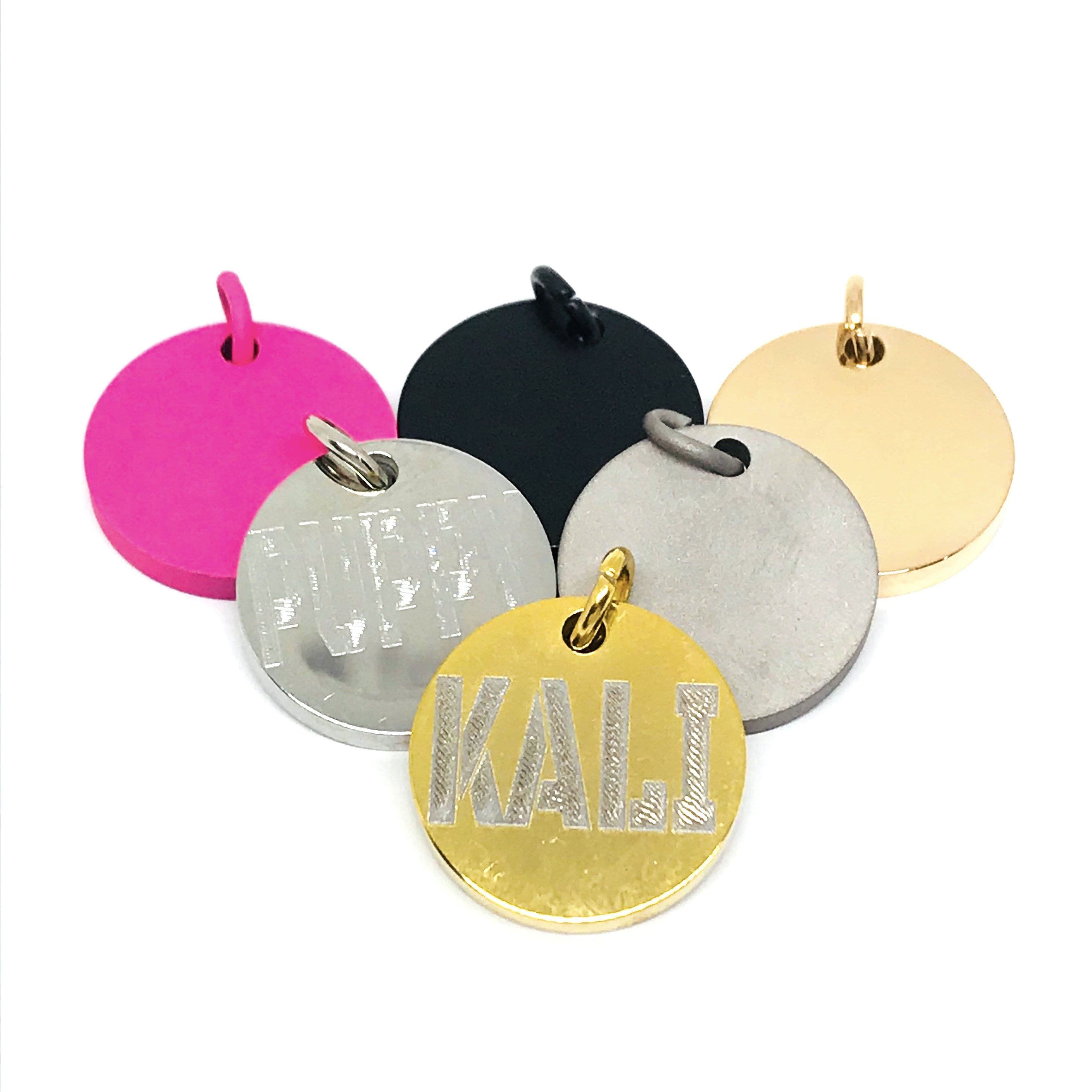 ROUND DOG ID TAG - Custom Engraved Premium - BIG DOG CHAINS® – BIG DOG ...