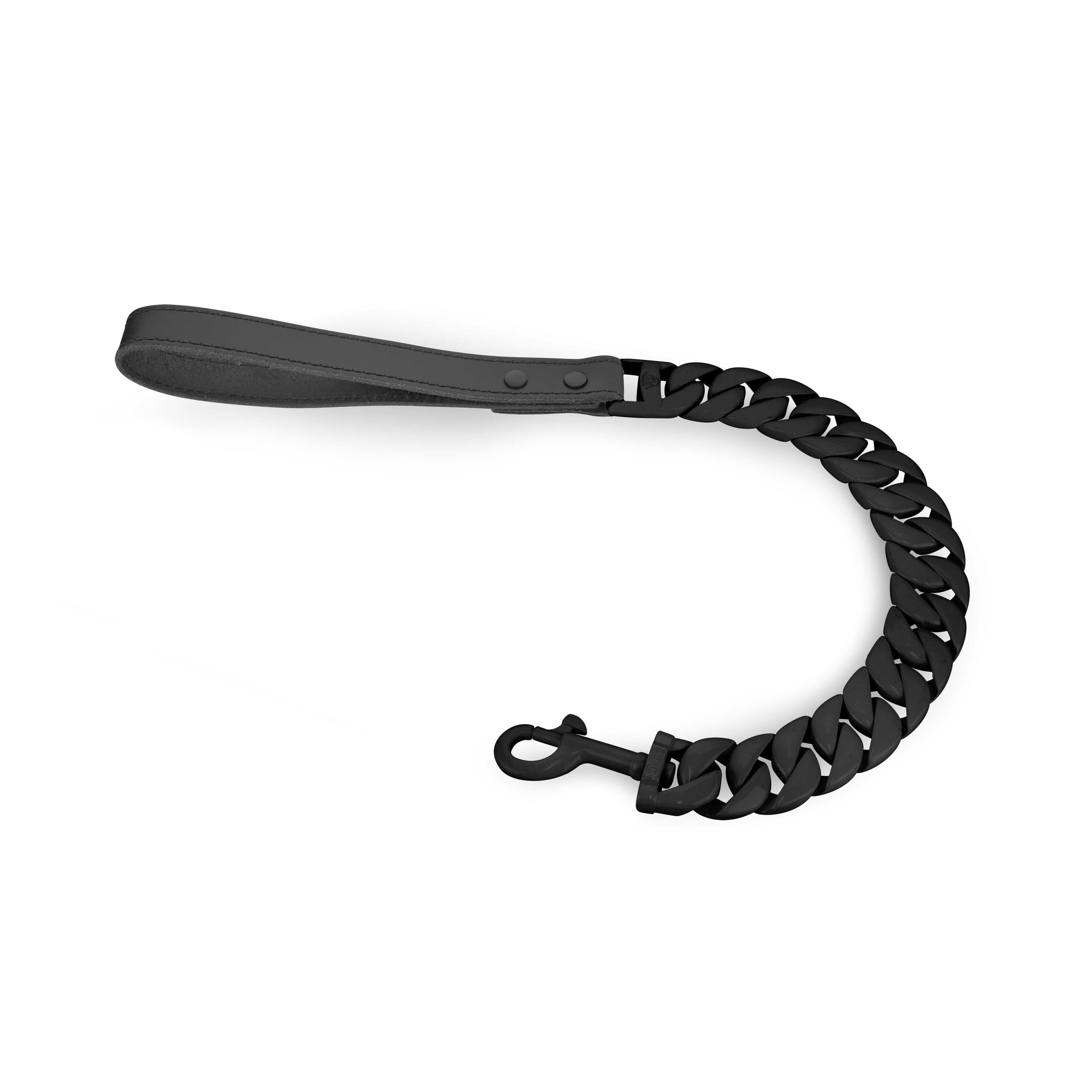 Venom Black Military Grade Stainless Steel Leash - BIG DOG CHAINS – BIG ...